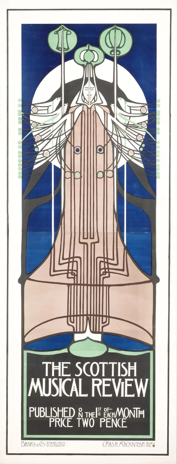 Charles Rennie Mackintosh: ליטהאָגראַפי אַפיש פֿאַר