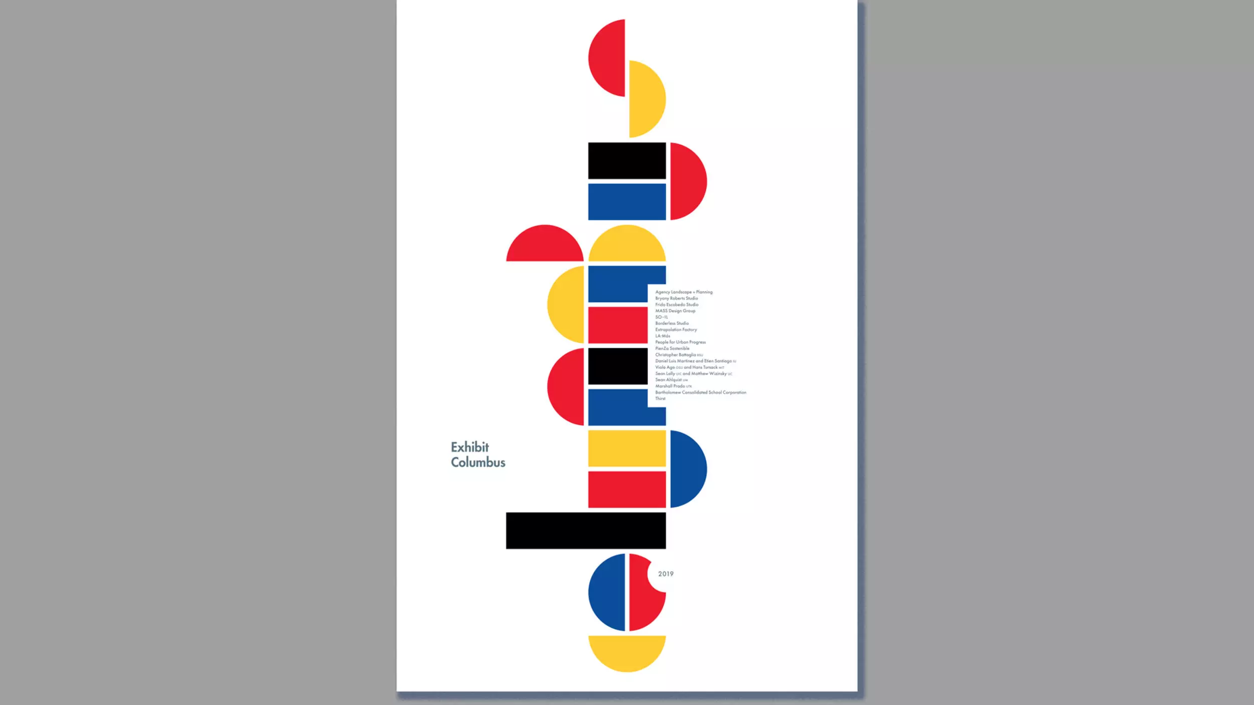 哥伦布展览 限量版 24 x 36 海报和激光蚀刻奖棒纪念 2019 年哥伦布展览。与 Anna Mort 合作设计。