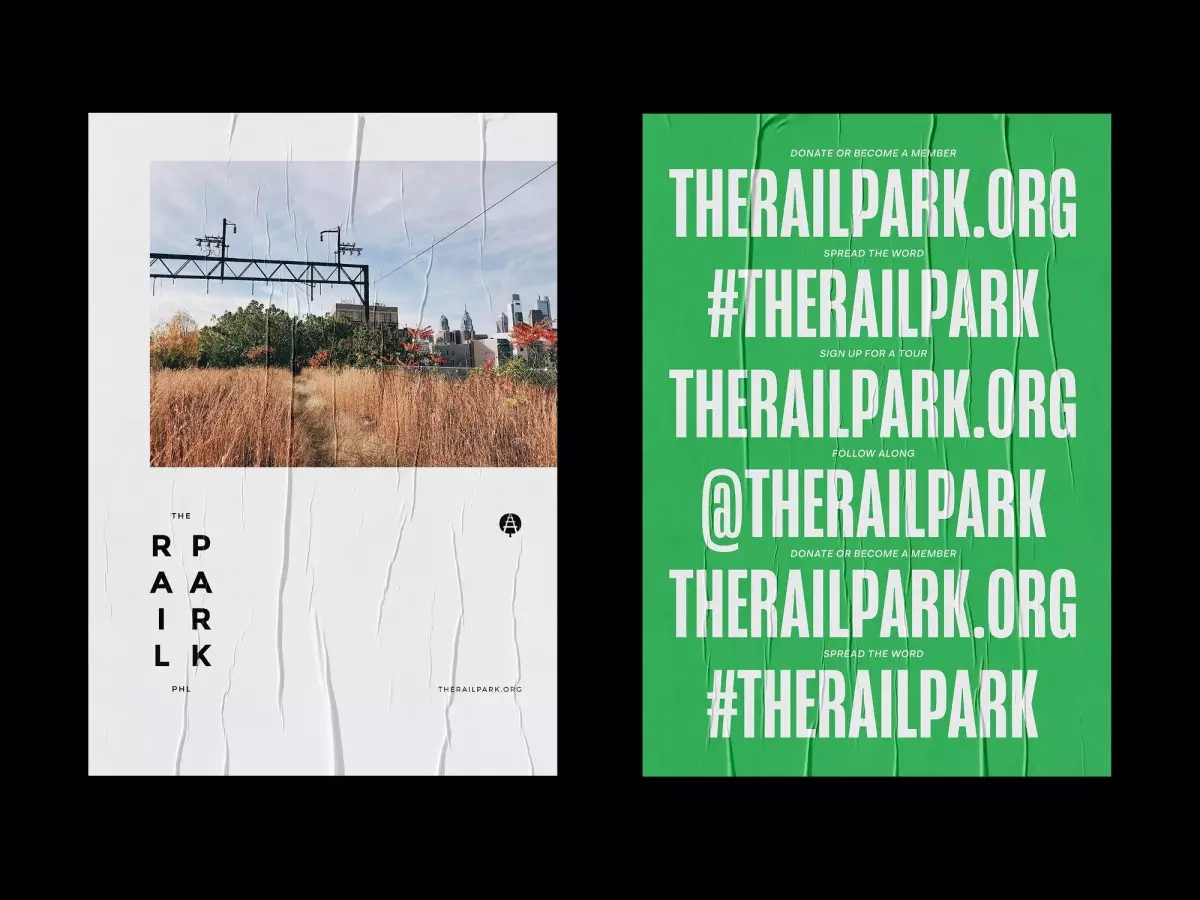 Ang Smith & Diction Naghimo og Kanunay nga Nag-uswag nga Visual Identity Para sa Rail Park sa Philadelphia