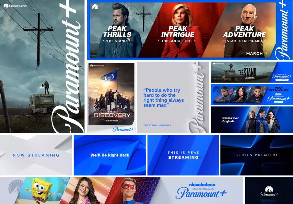 New Streamer Paramount+ အတွက် Brand Identity သည် ဒဏ္ဍာရီကို ခေတ်မီစေသည်။ 669_2