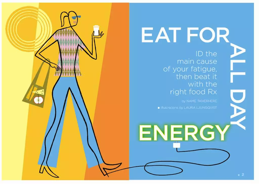 Essen Sie für den ganzen Tag Energie