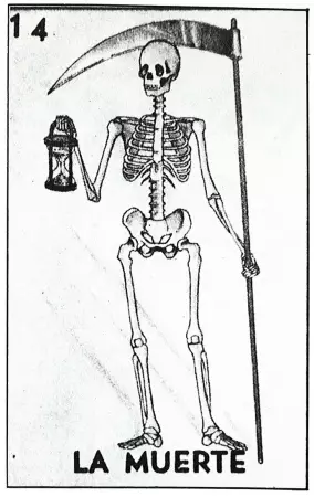 Fig. 16 — Dødskort fra børns billedlottospil.