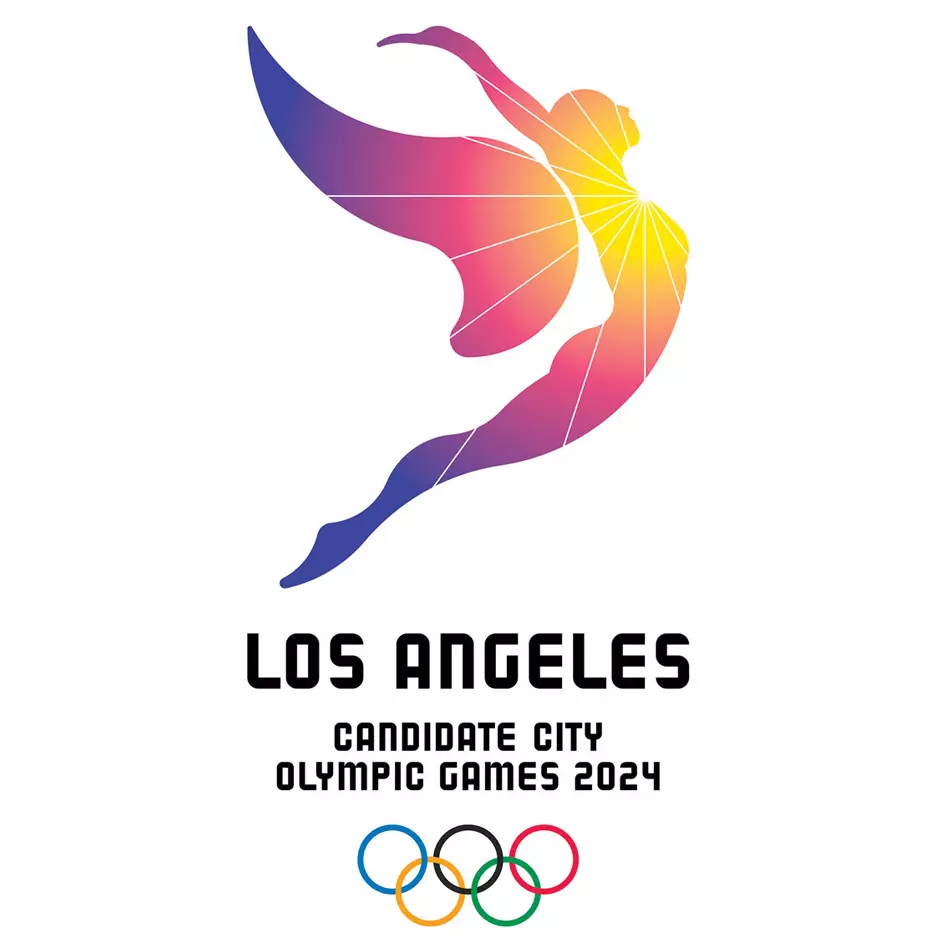 A Los Angeles-i ajánlat logója a 2024-es nyári olimpián