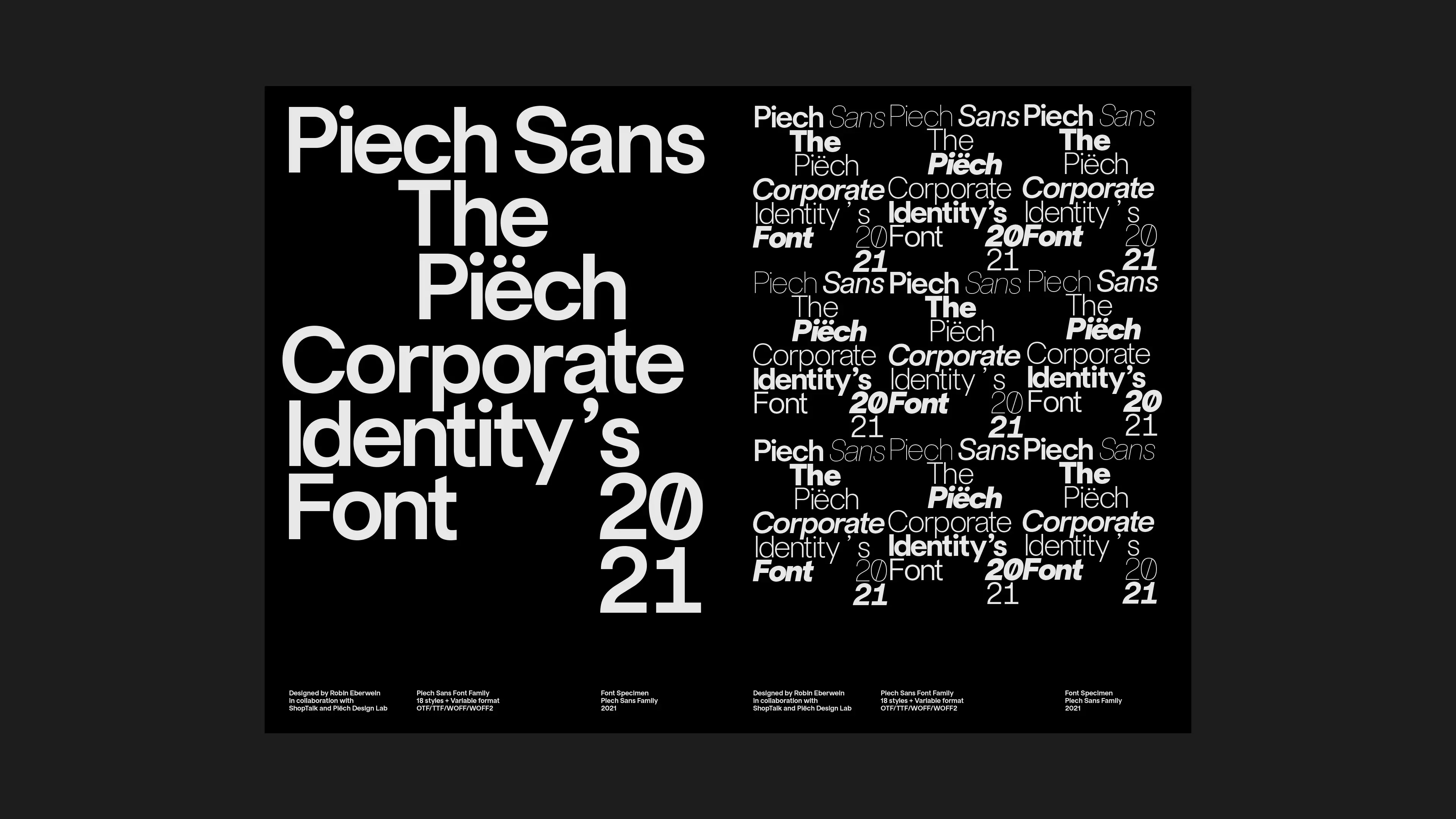 Tipo martes: Piëch Sans é unha fonte xeométrica Sans Serif que combina a tradición europea e a innovación eléctrica 853_9