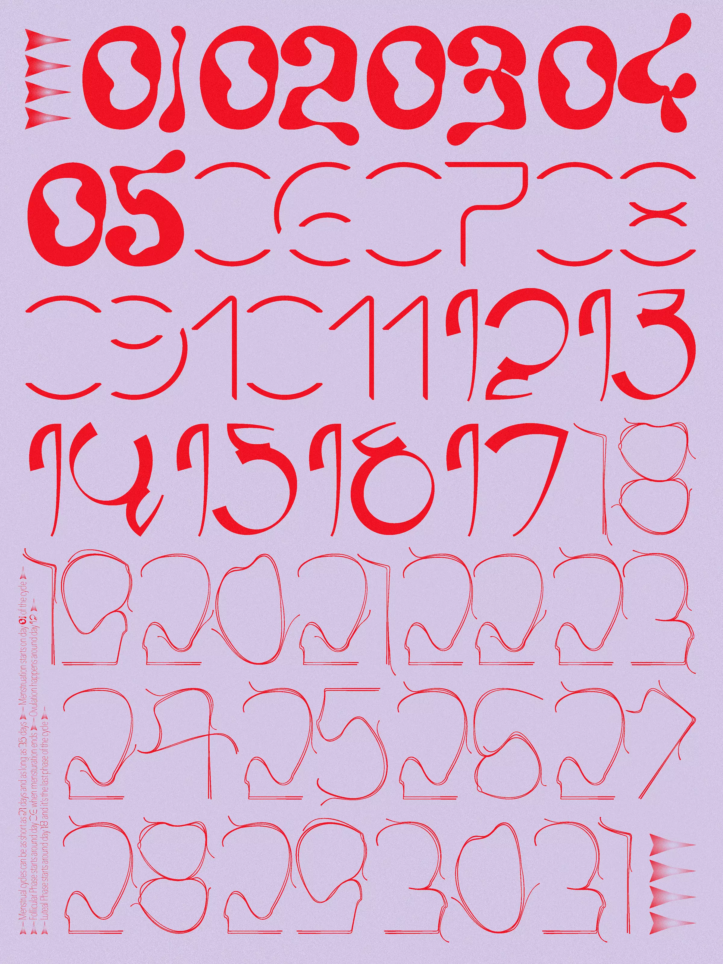 Ang 'Ooh Any Day Now' Gigamit ang Typography aron Mahunahunaon nga I-rebrand ang Siklo sa Pagregla 85_1