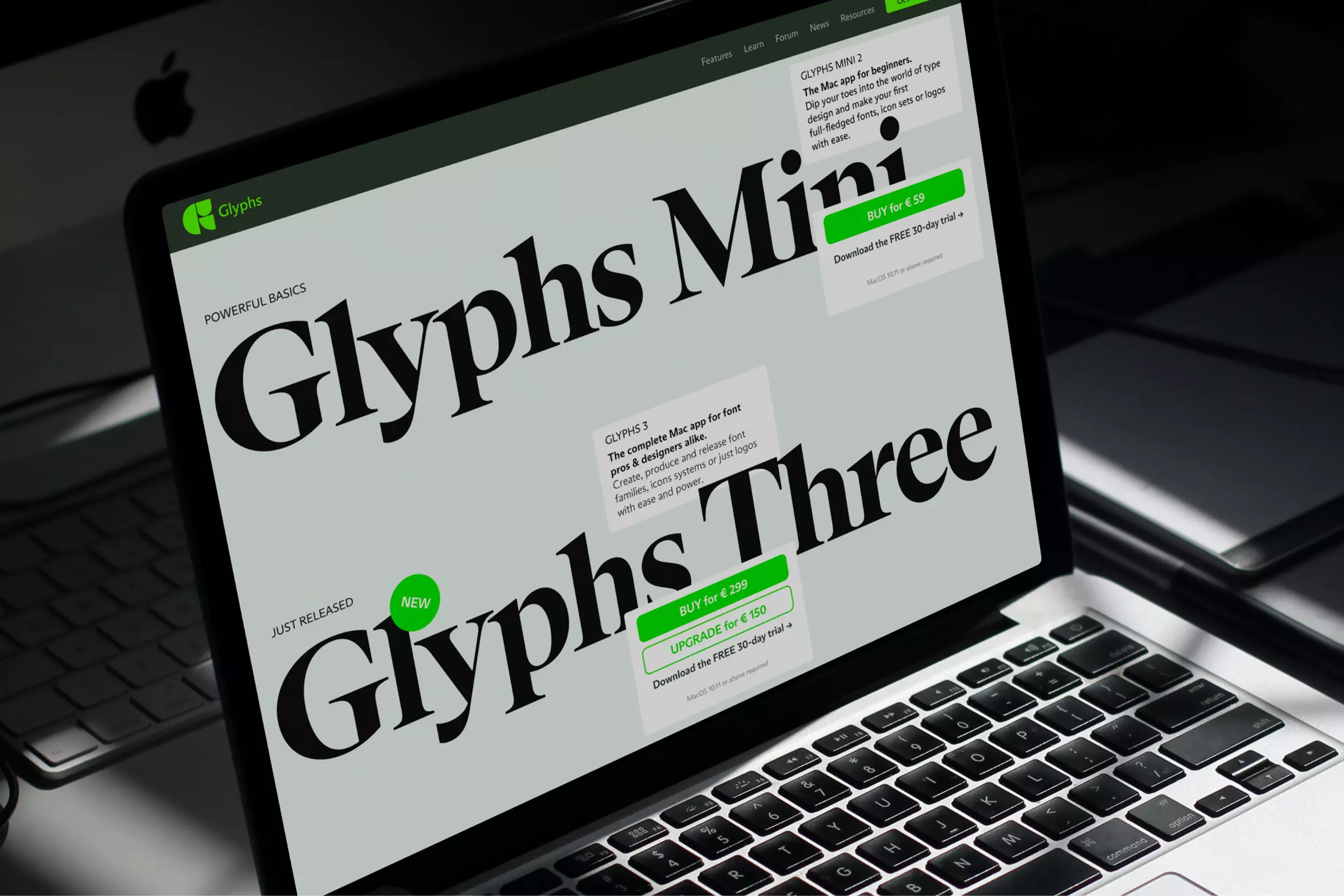 Type Designs favorittapp finner stemmen sin: Glyphs debuterer sin nye identitet 8760_10