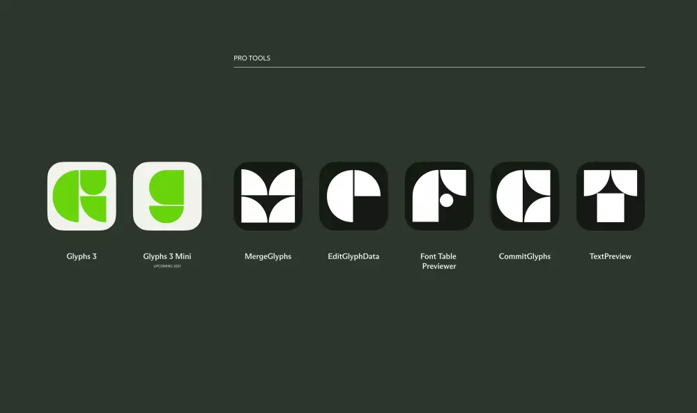Type Design-ın Sevimli Tətbiqi Öz Səsini tapır: Glyphs Yeni Kimliyini Debüt edir 8760_5