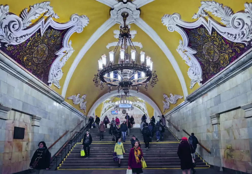 The Daily Heller: estações de metrô projetadas como palácios para o proletariado 878_10