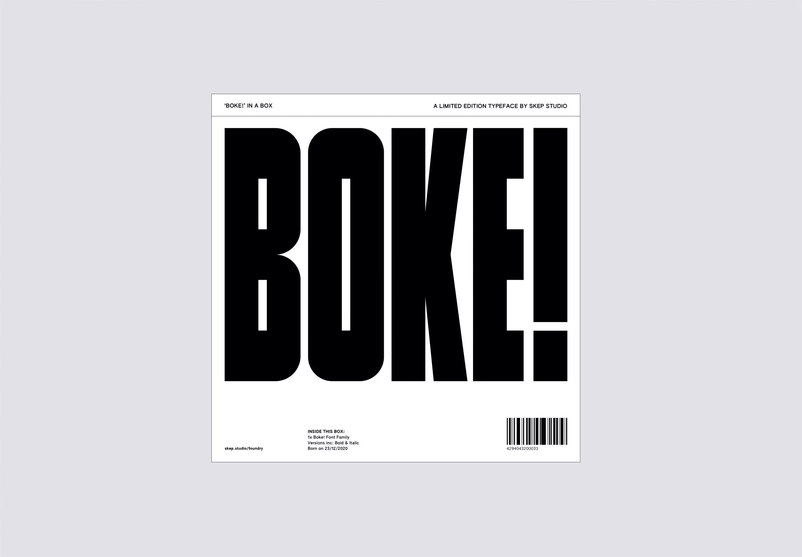Boke! Is it meast eksklusive lettertype fan 'e wrâld 9336_1